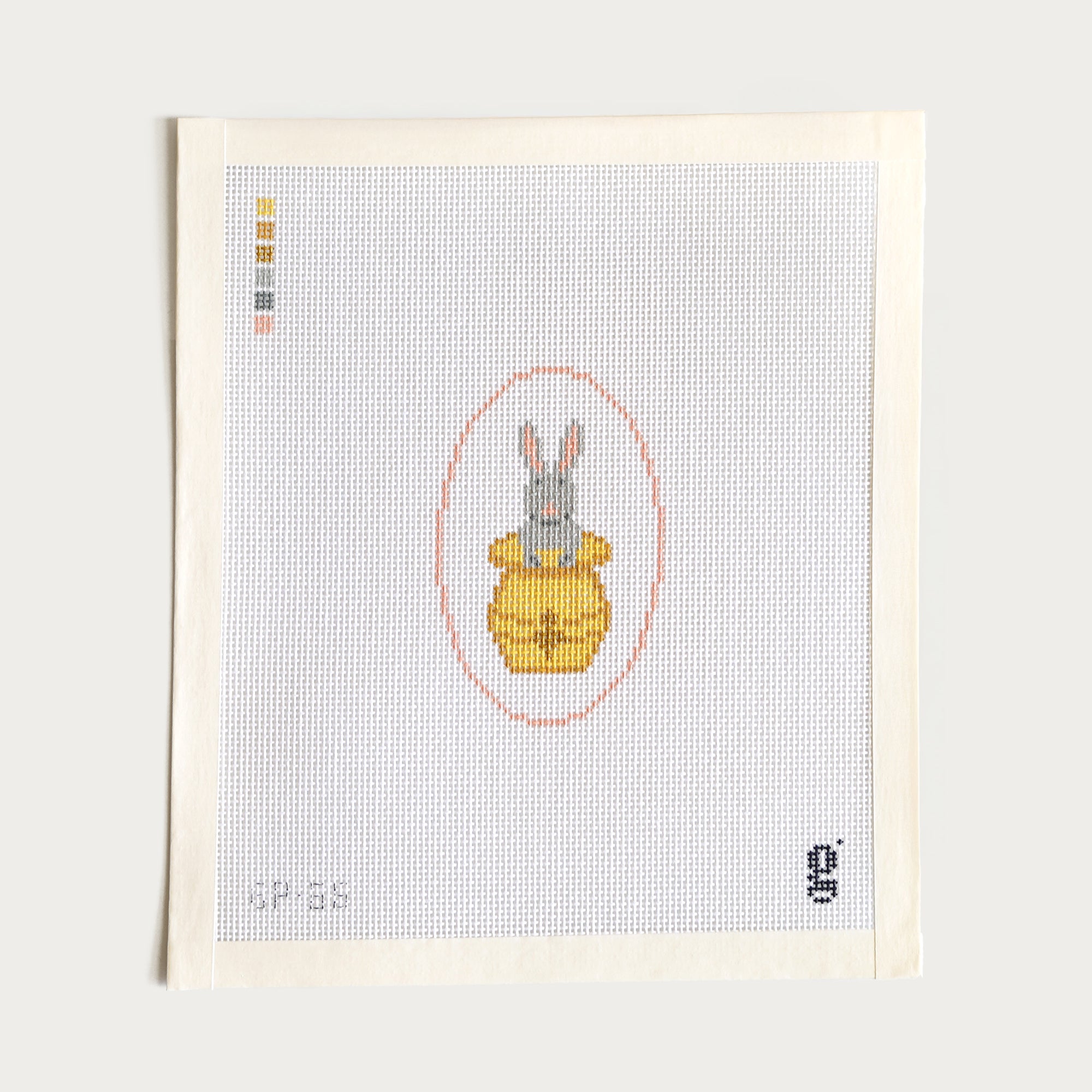 Honey Bunny Needlepoint Canvas – 2.2" x 3.4" on 18 Mesh – The ...