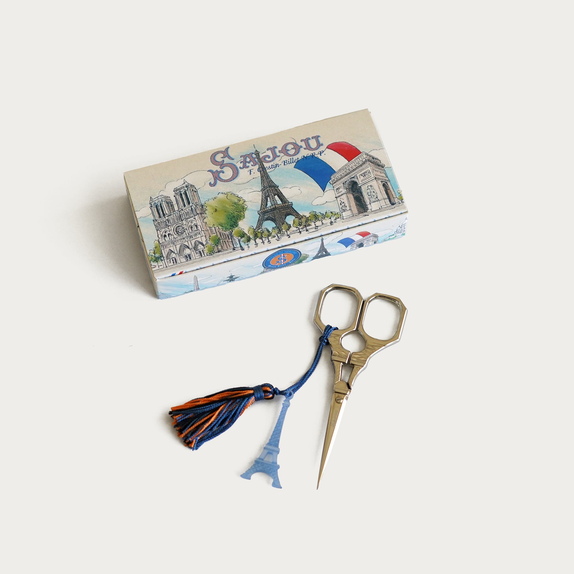 Sajou Chromed Eiffel Tower Embroidery Scissors – 4