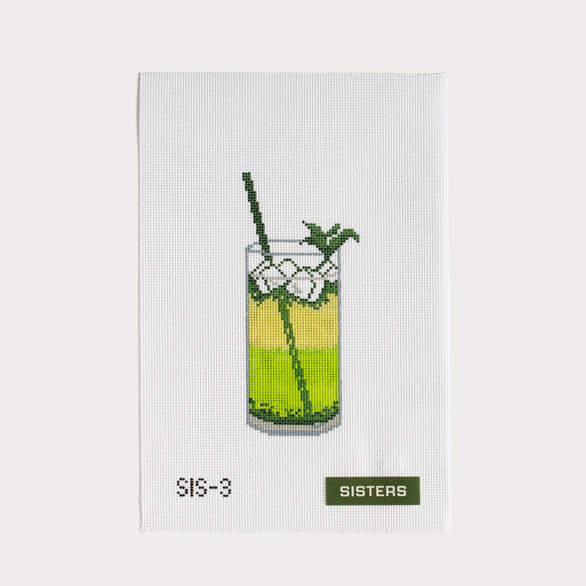 Bootleg Cocktail Needlepoint Canvas – Classic Drink Design – The ...
