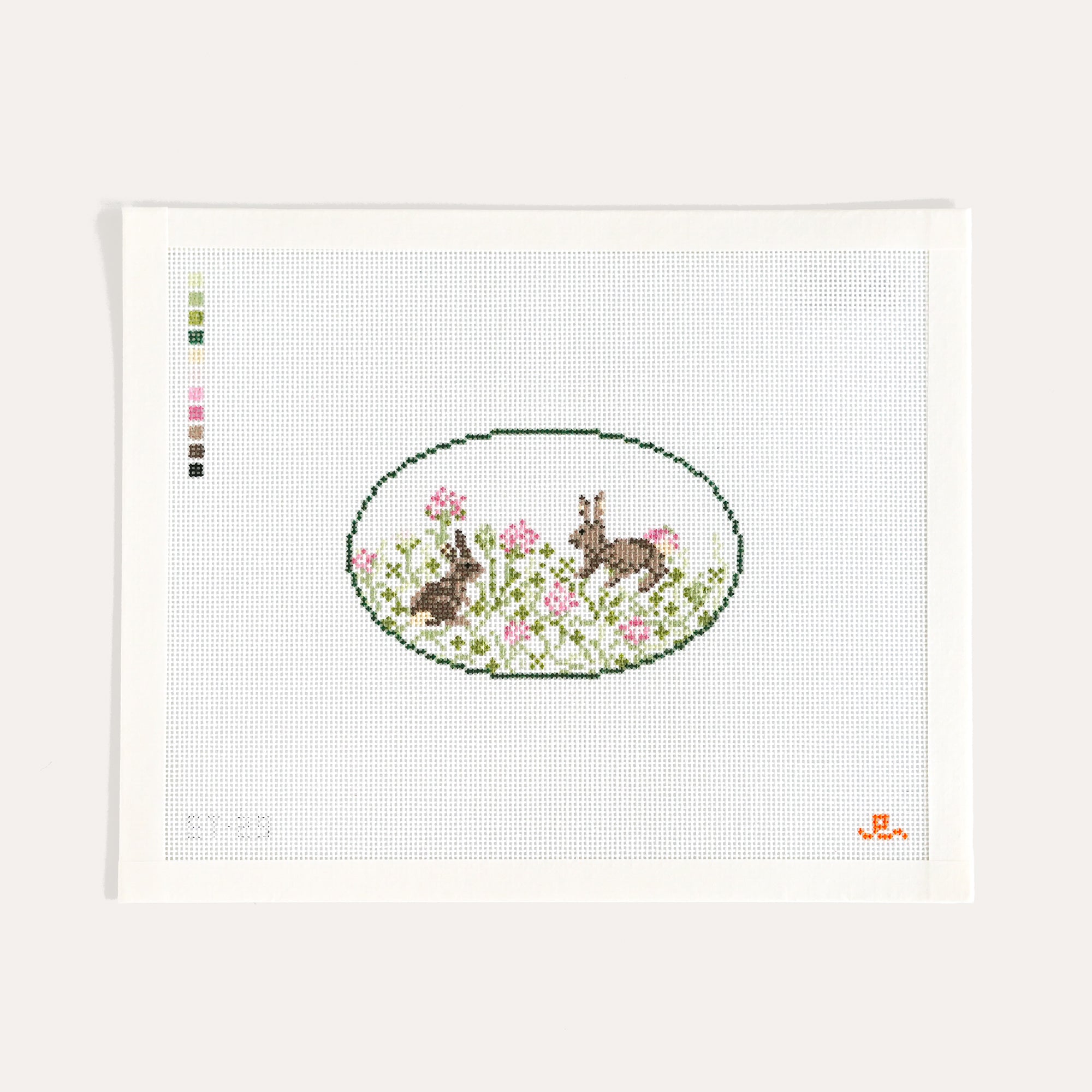 Bunny in Clover Needlepoint Canvas | Elizabeth Taylor | 18 Mesh – The ...