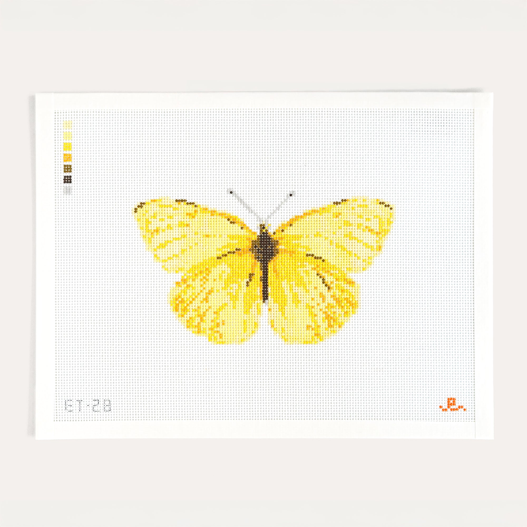 Cloudless Sulfur Butterfly Needlepoint Canvas | Elizabeth Taylor | 13 ...