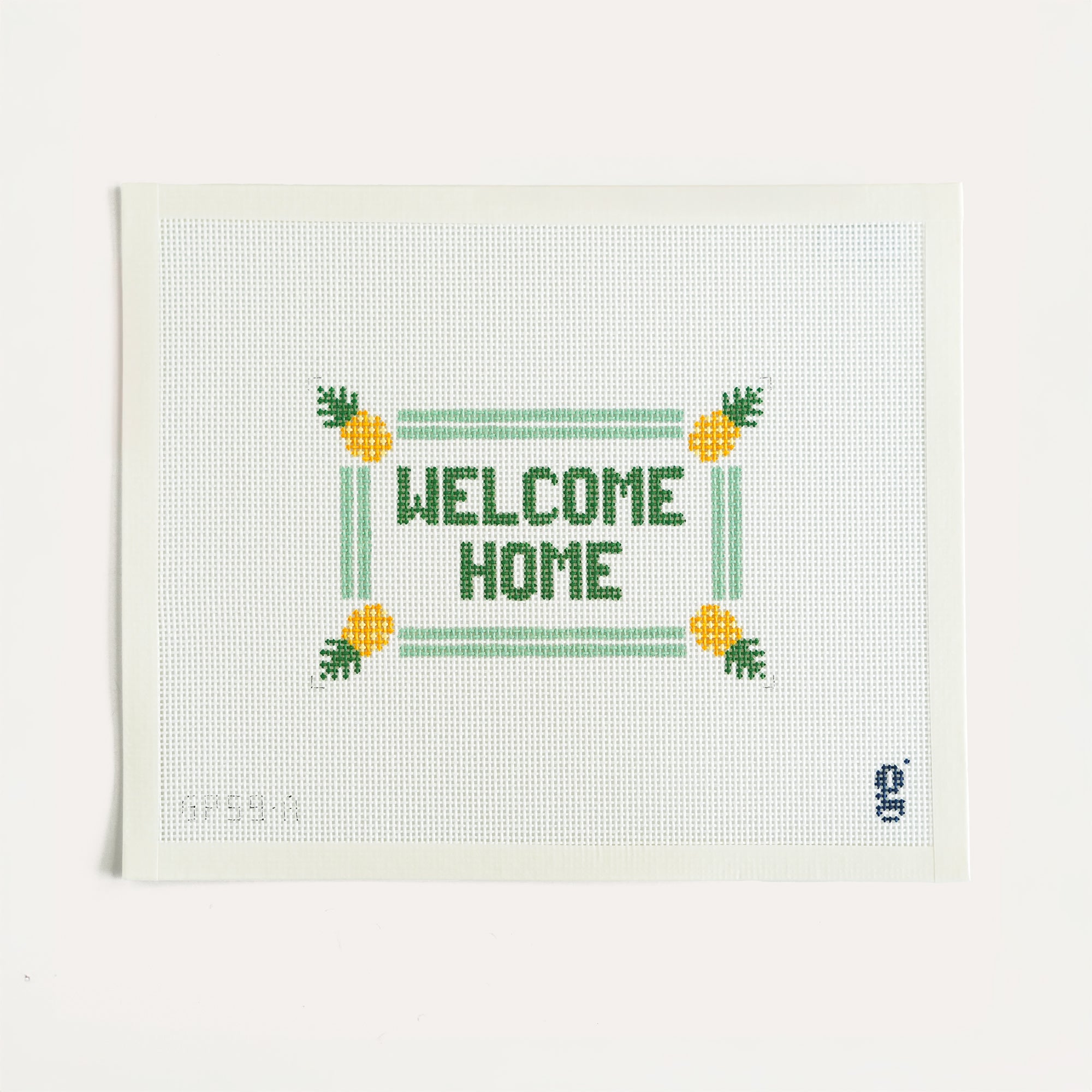 Welcome Home Needlepoint Canvas | Goodpoint Needlepoint | 13 Mesh – The ...
