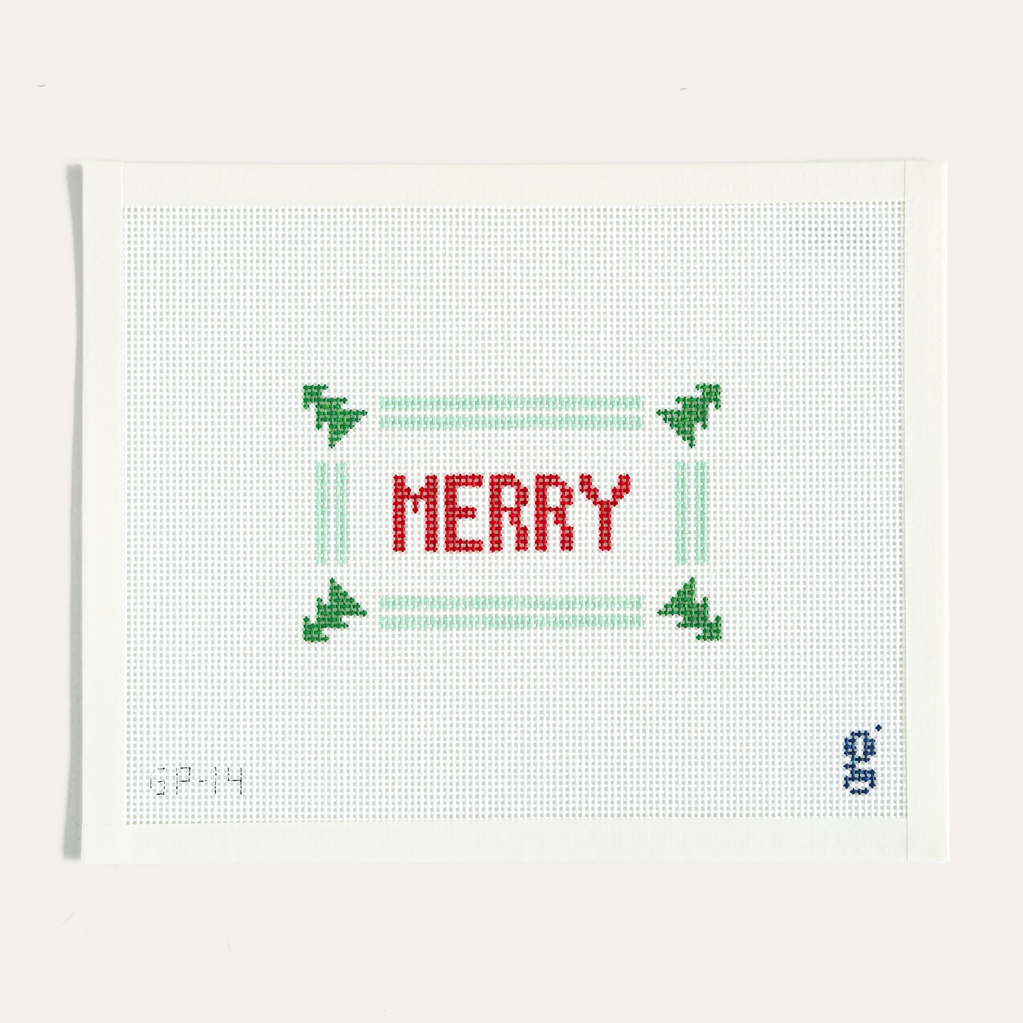 Merry Needlepoint Canvas | Goodpoint Needlepoint | 13 Mesh – The ...
