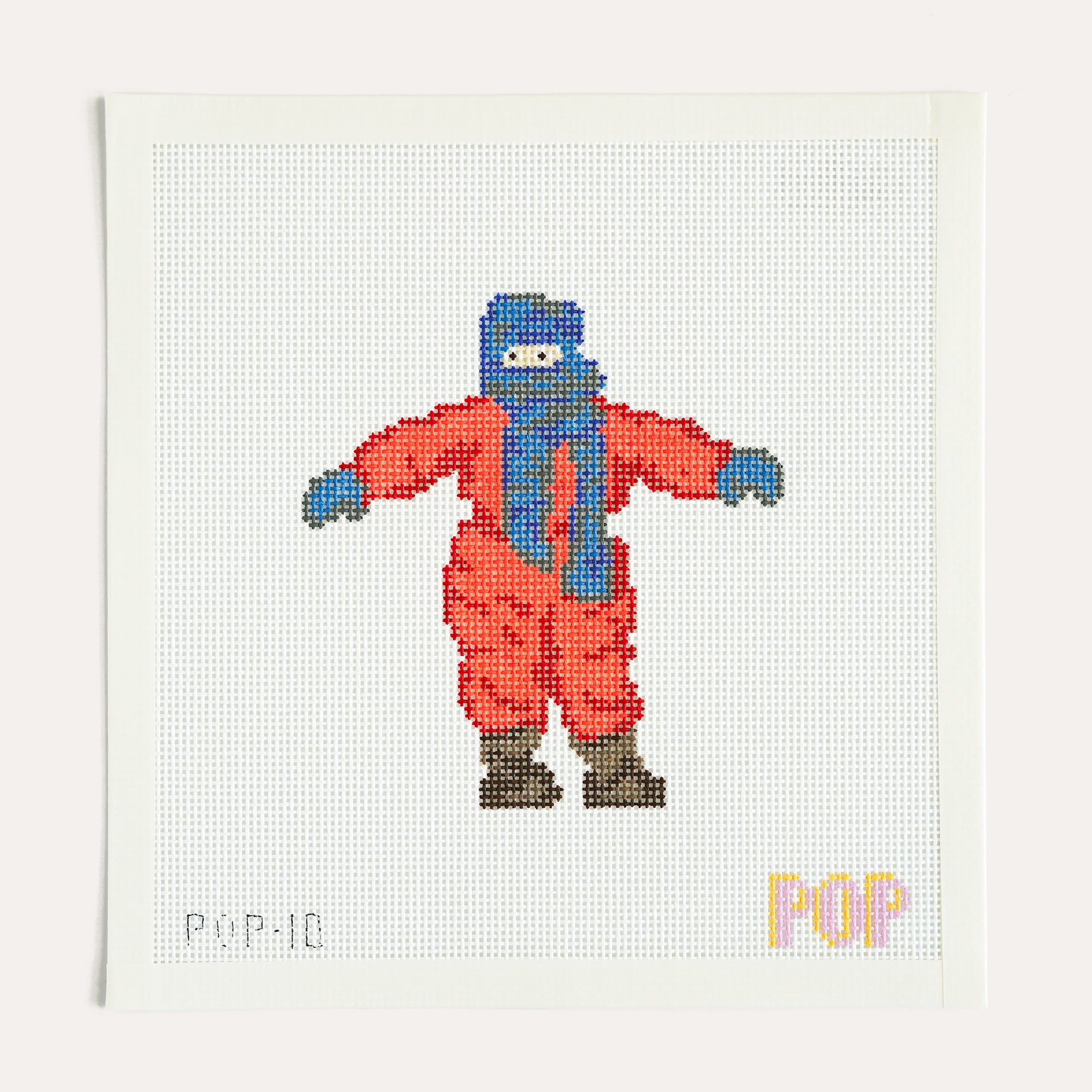 Snowsuit Randy Needlepoint Canvas | POP Needle Arts | 13 Mesh – The ...